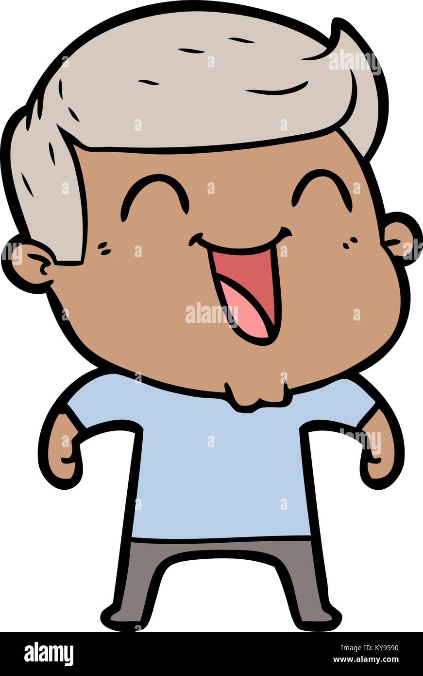 cartoon man laughing Stock Vector Image & Art - Alamy