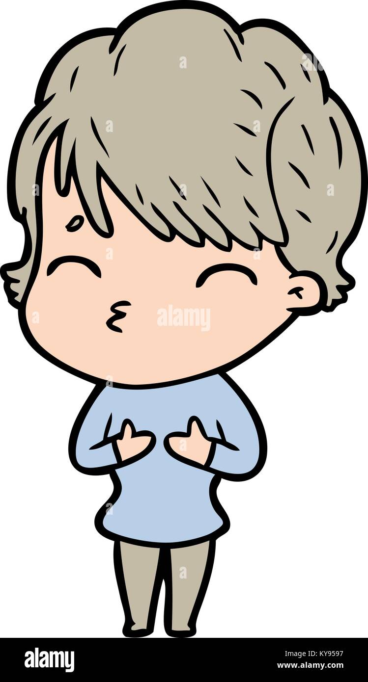 cartoon woman thinking Stock Vector Image & Art - Alamy