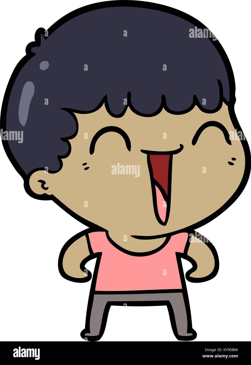 cartoon happy man Stock Vector Image & Art - Alamy