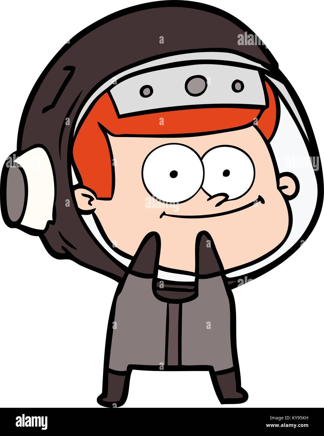 happy astronaut cartoon Stock Vector Image & Art - Alamy