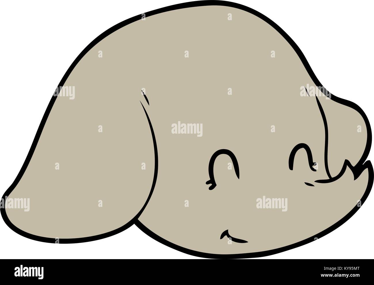 cartoon elephant face Stock Vector Image & Art - Alamy