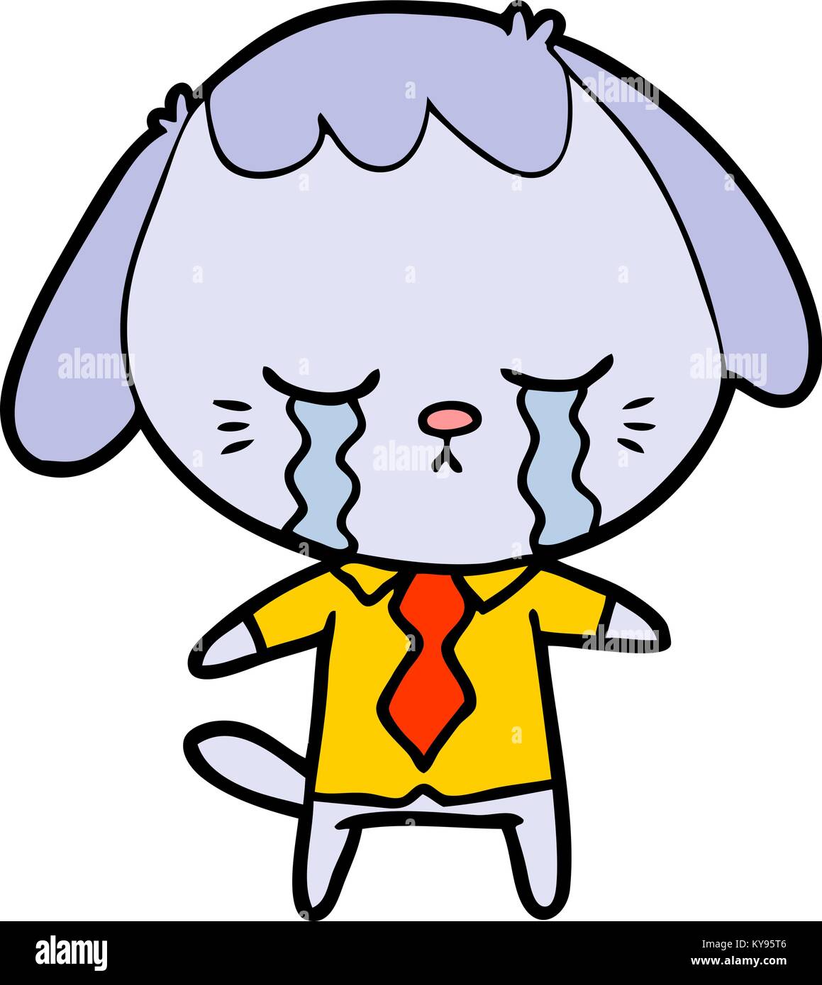 cartoon dog crying Stock Vector Image & Art - Alamy