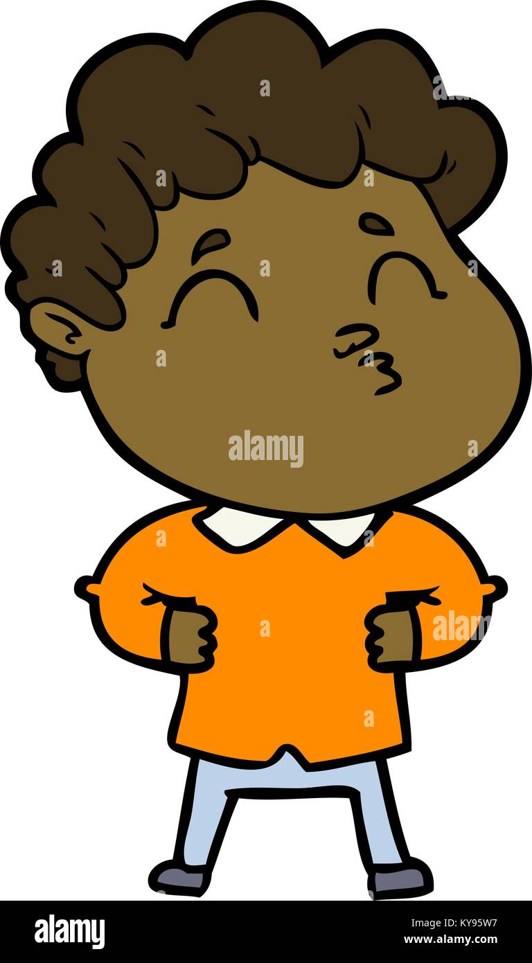 cartoon man pouting Stock Vector Image & Art - Alamy