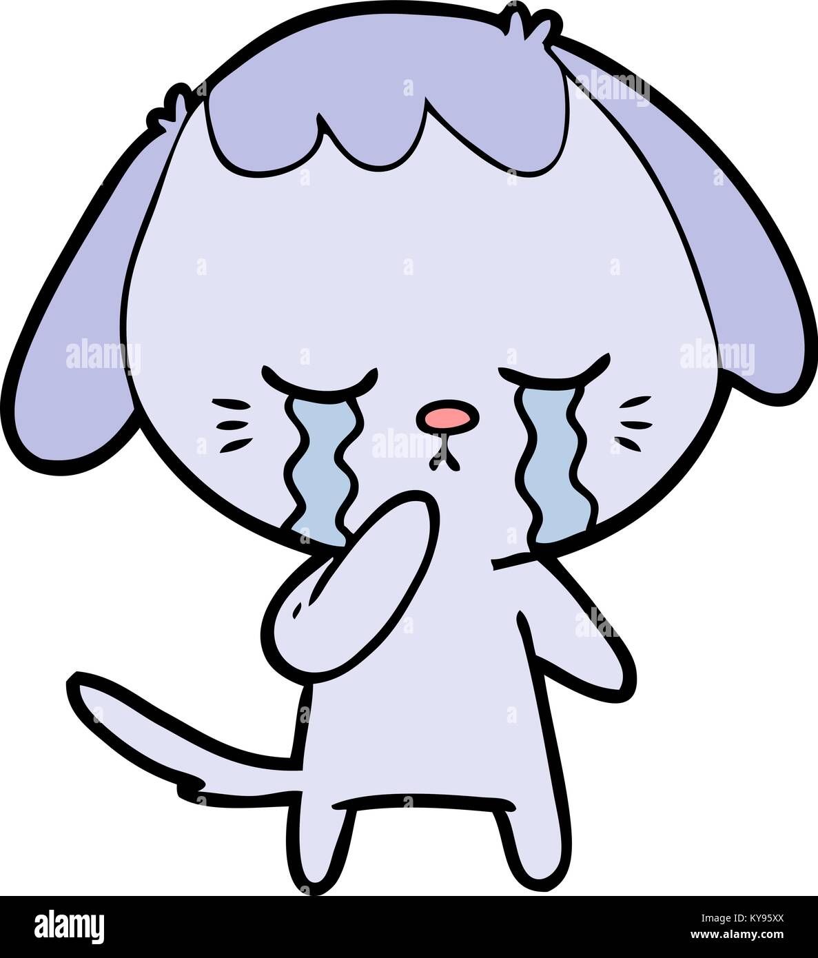 cartoon crying dog Stock Vector Image & Art - Alamy