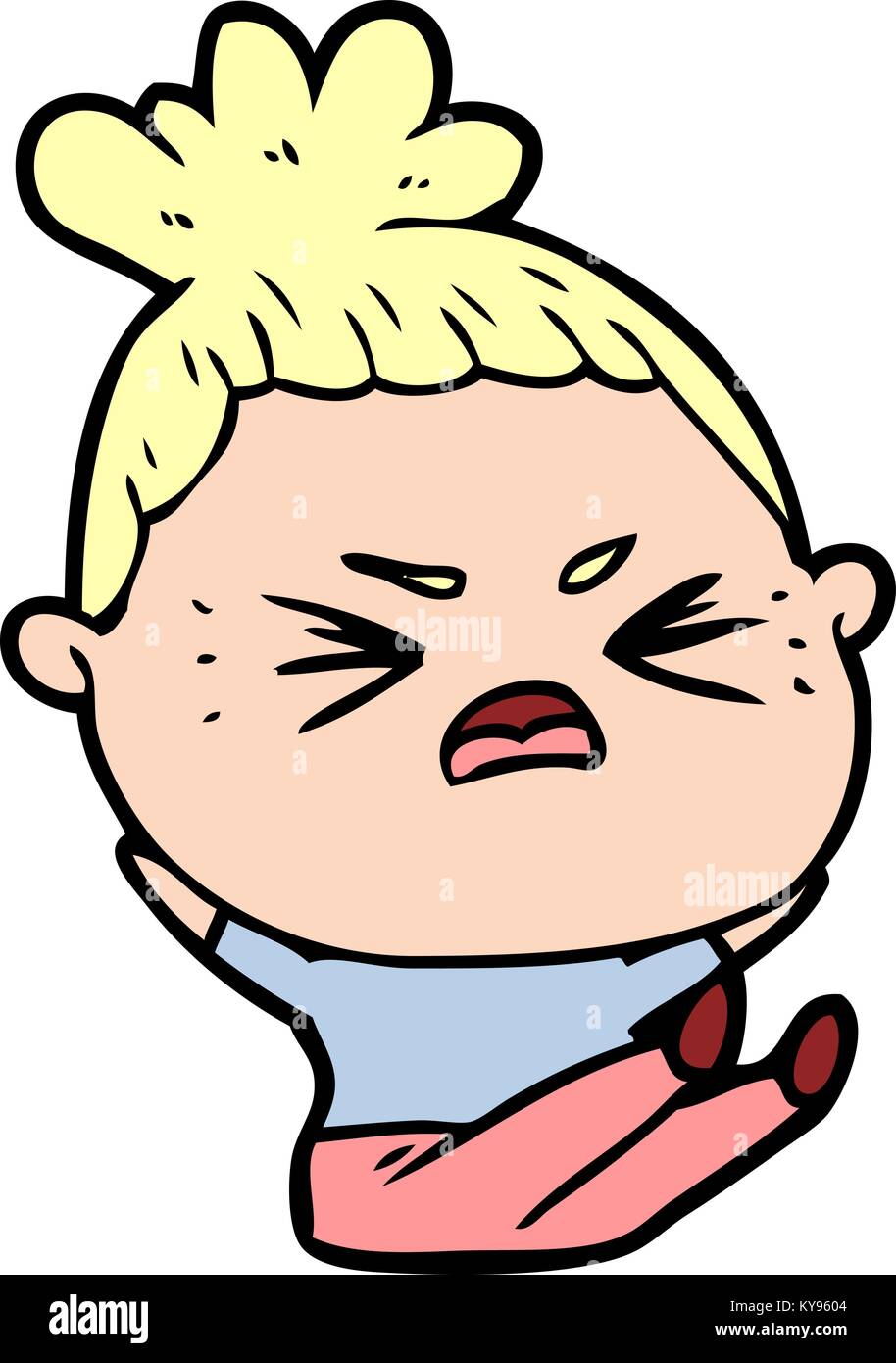cartoon angry woman Stock Vector Image & Art - Alamy