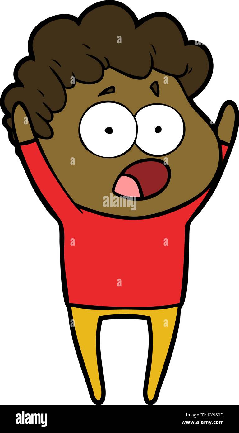 cartoon man gasping in surprise Stock Vector Image & Art - Alamy