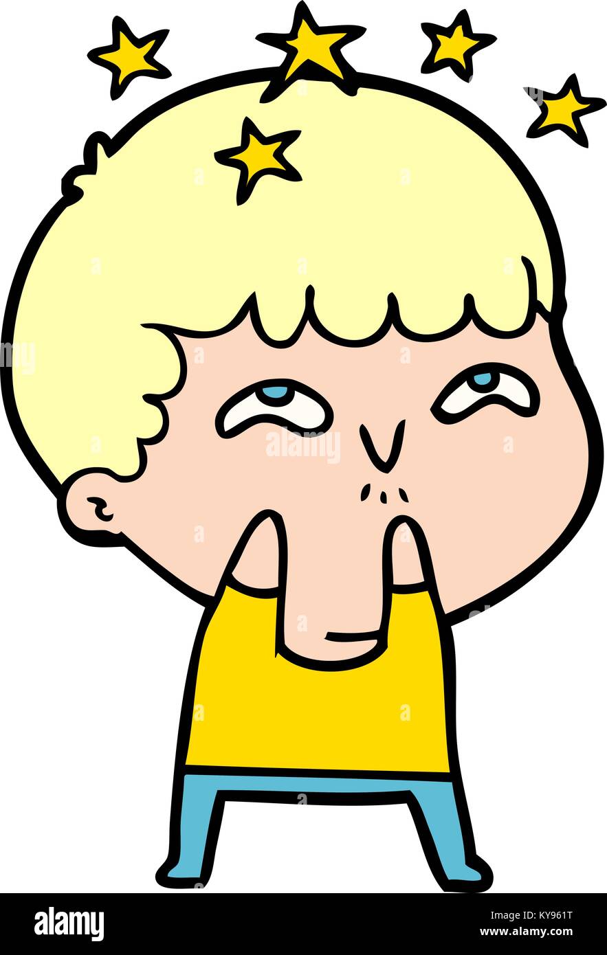 cartoon amazed boy Stock Vector Image & Art - Alamy