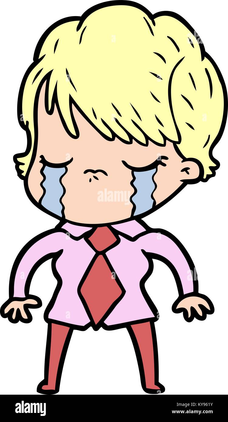 cartoon woman crying Stock Vector Image & Art - Alamy