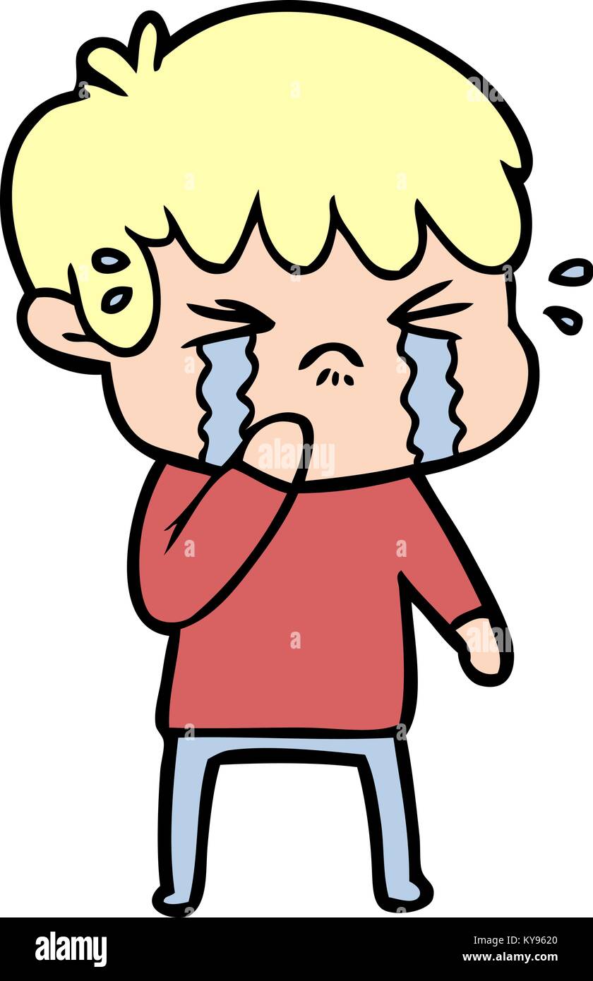 cartoon boy crying Stock Vector Image & Art - Alamy