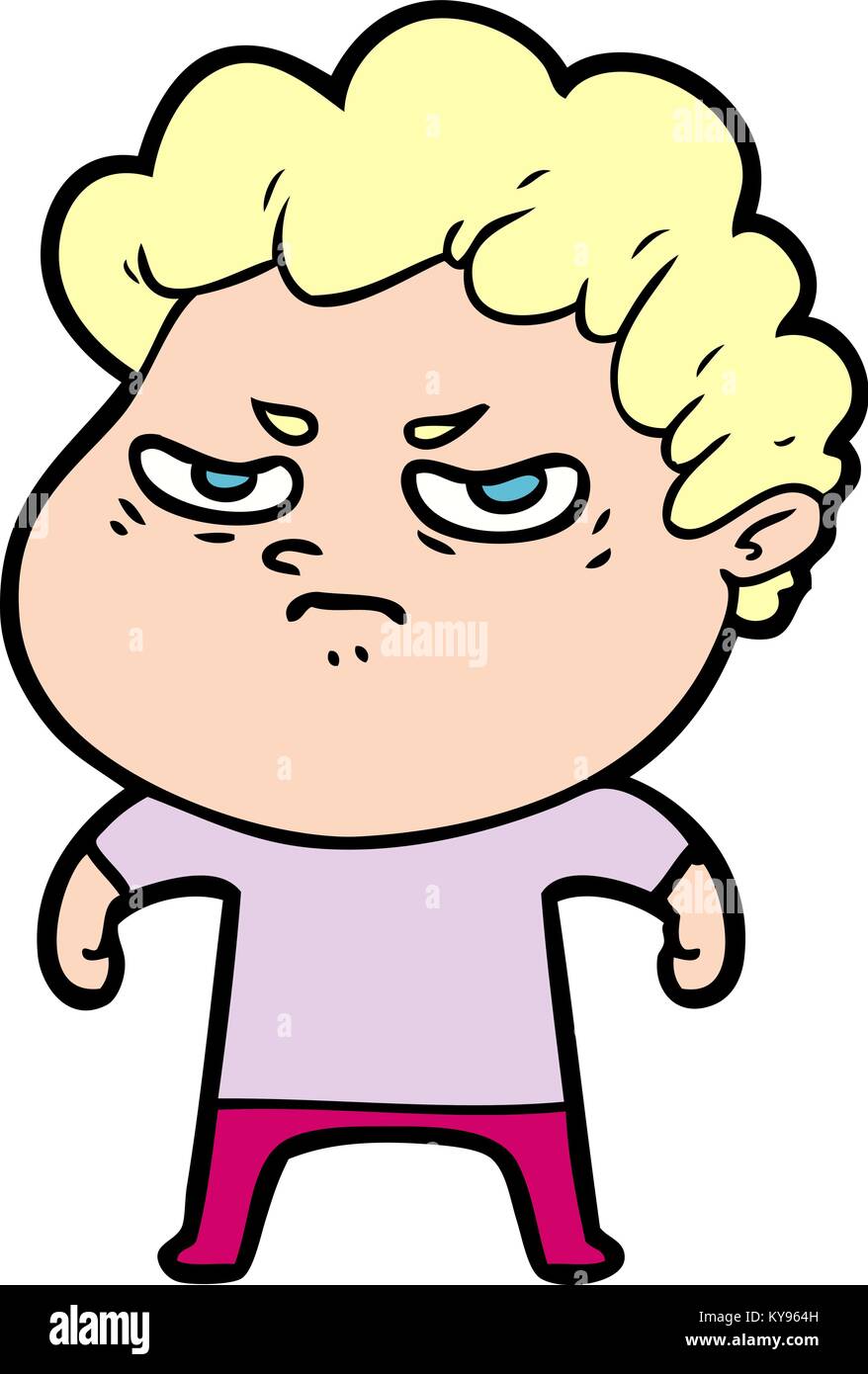 cartoon angry man Stock Vector Image & Art - Alamy
