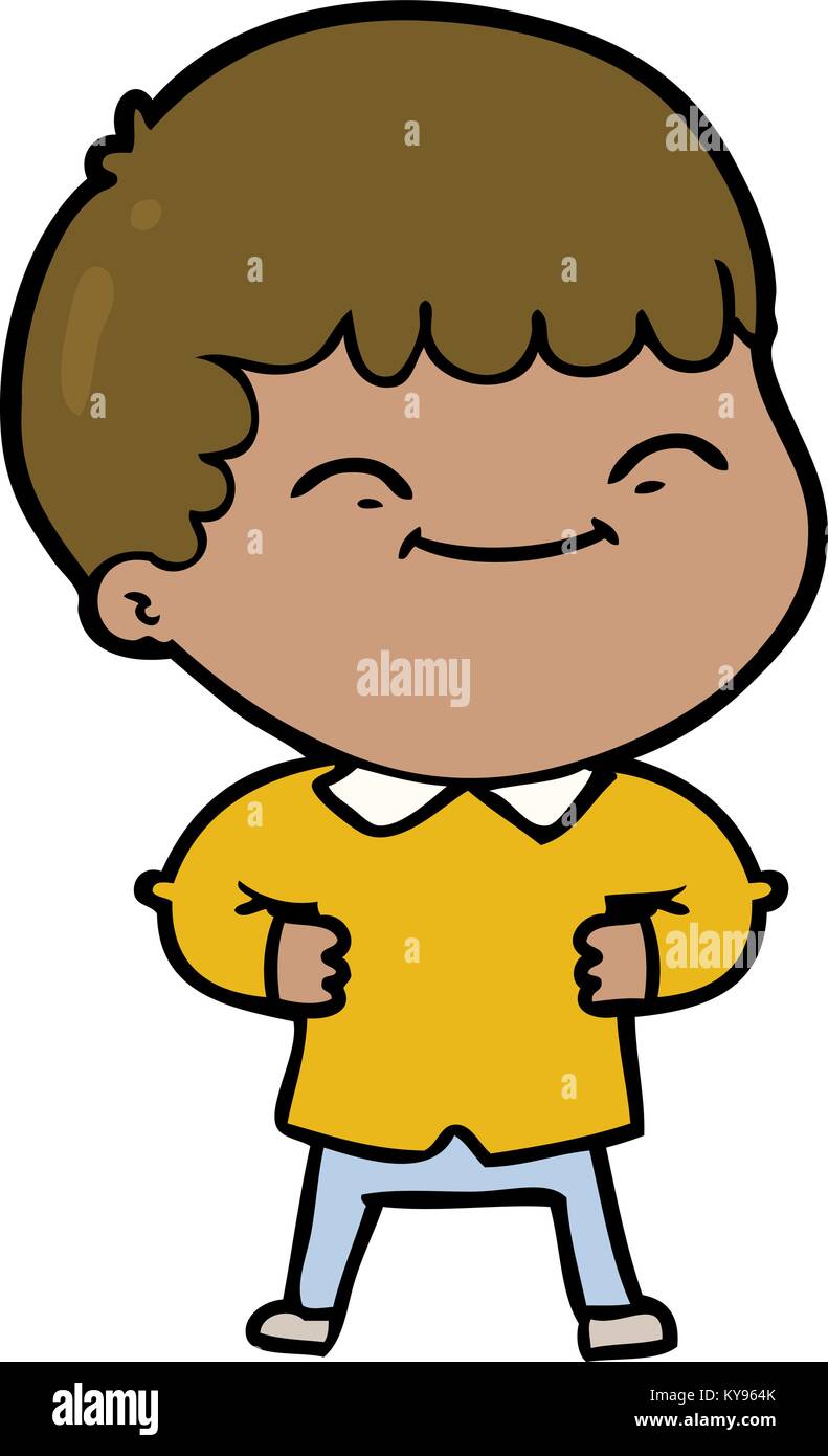 cartoon happy boy Stock Vector Image & Art - Alamy