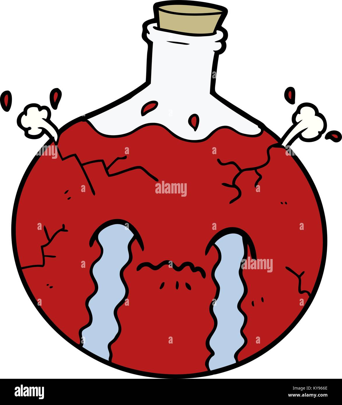 cartoon cracking potion Stock Vector Image & Art - Alamy