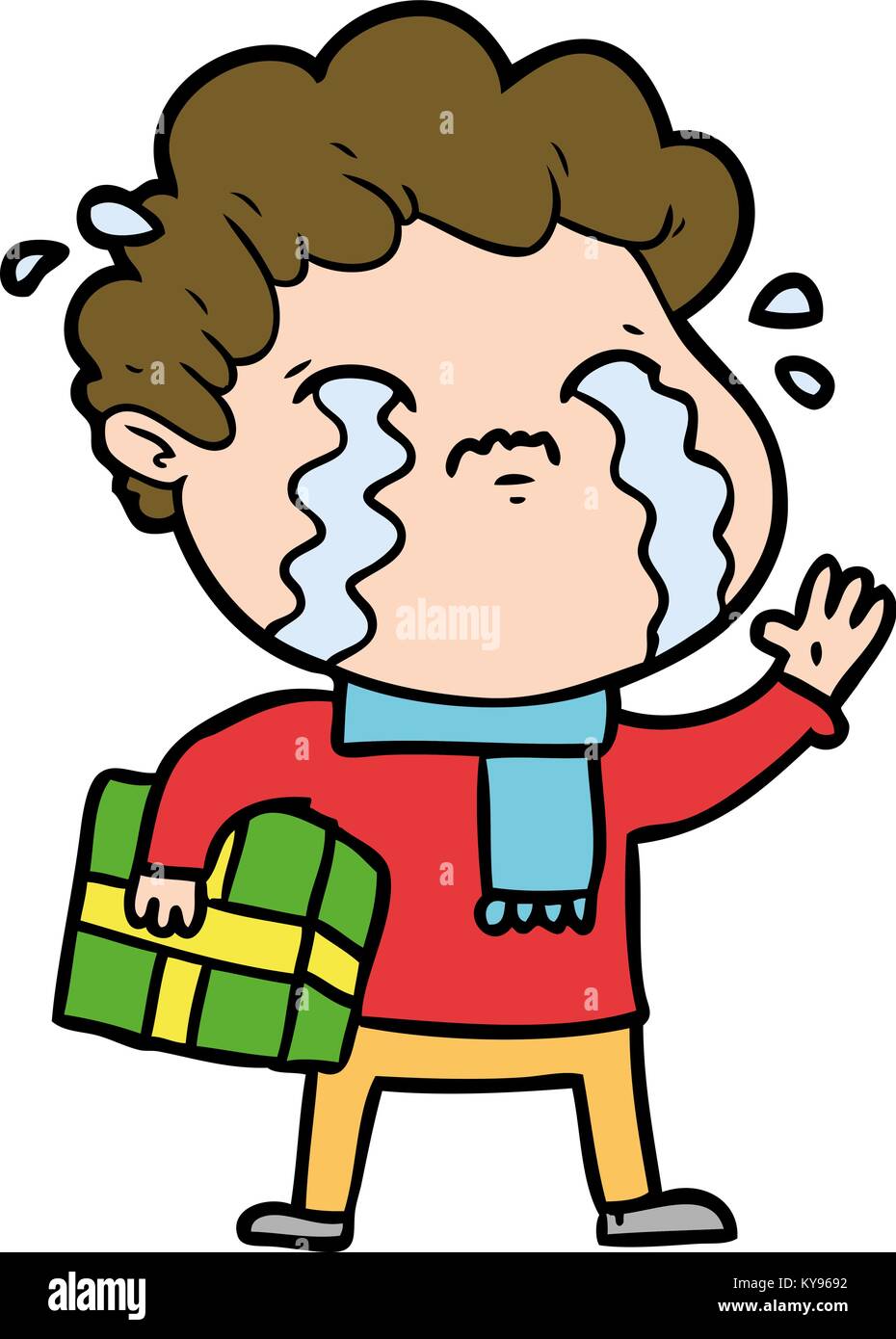 cartoon man crying Stock Vector Image & Art - Alamy