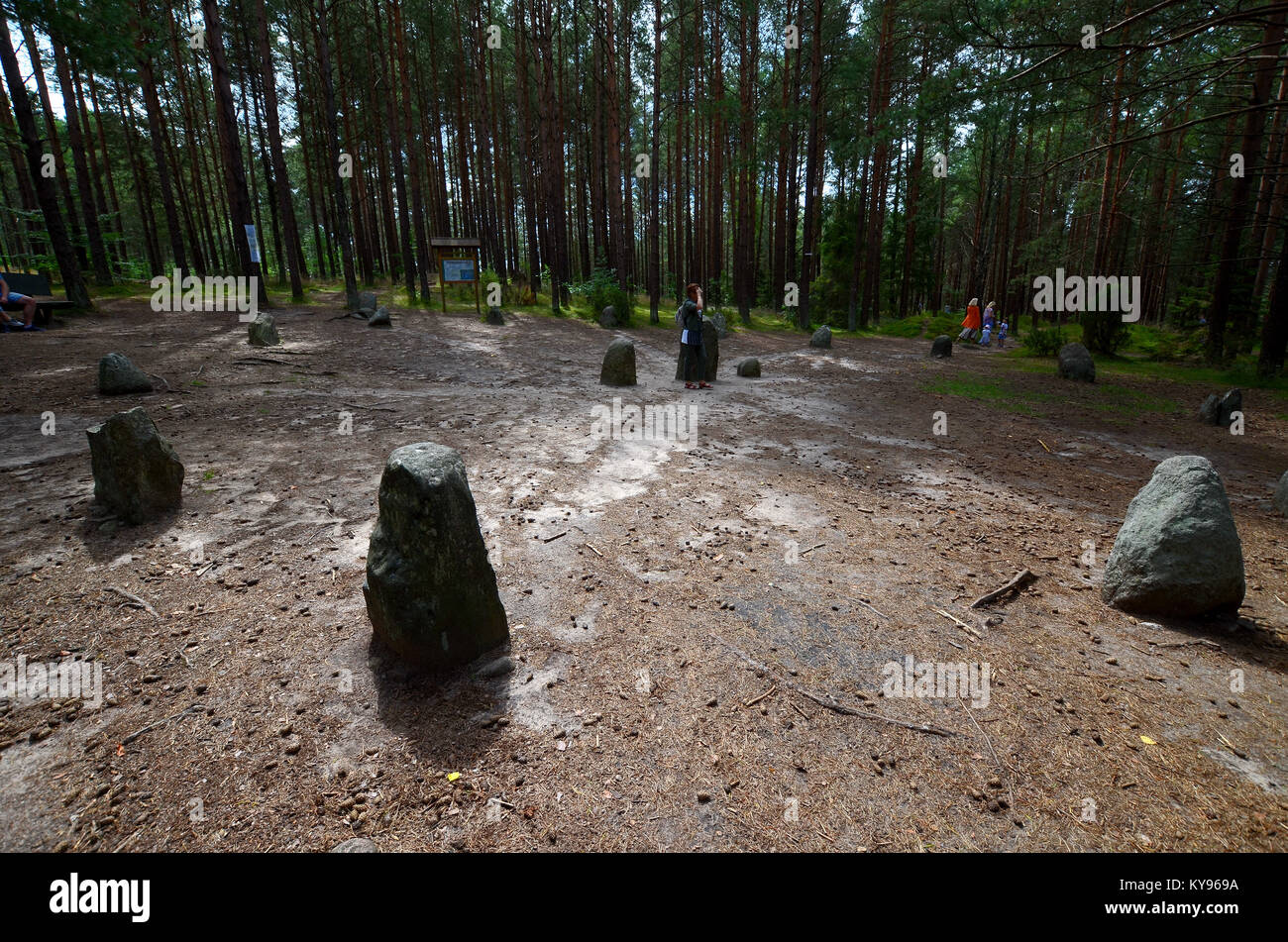 Tumuli in Wesiory (the ancient graveyard of Goths and Gepids Stock ...
