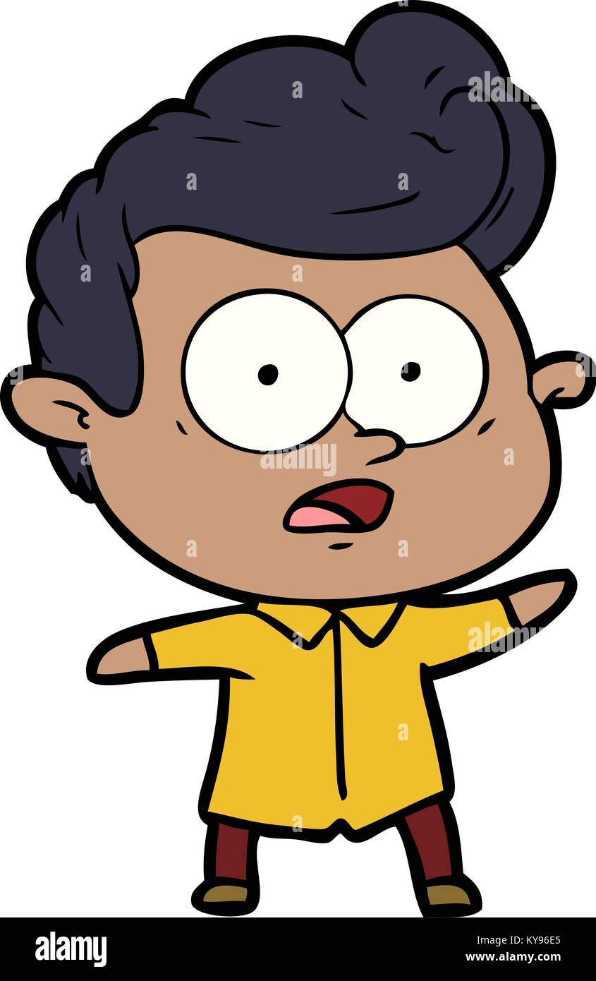 cartoon staring man Stock Vector Image & Art - Alamy