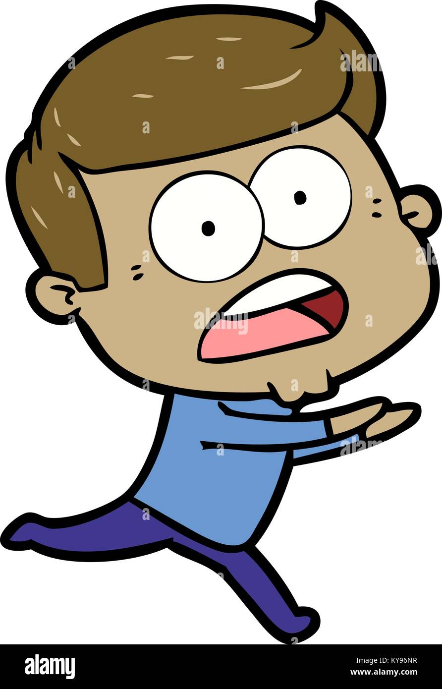 cartoon shocked man Stock Vector Image & Art - Alamy