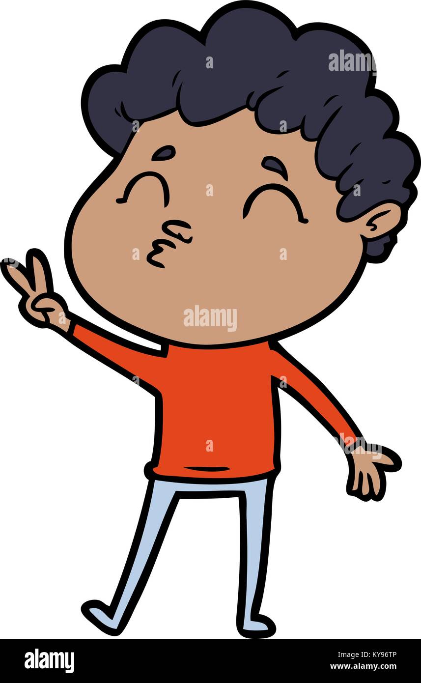 cartoon man pouting Stock Vector Image & Art - Alamy