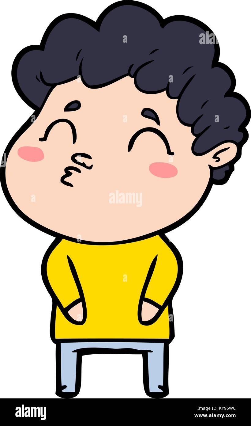 cartoon man pouting Stock Vector Image & Art - Alamy