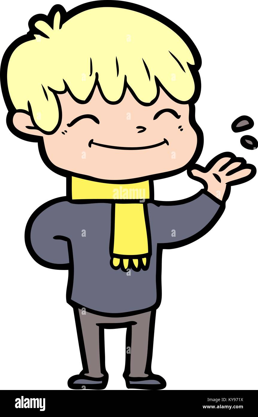 cartoon happy boy Stock Vector Image & Art - Alamy