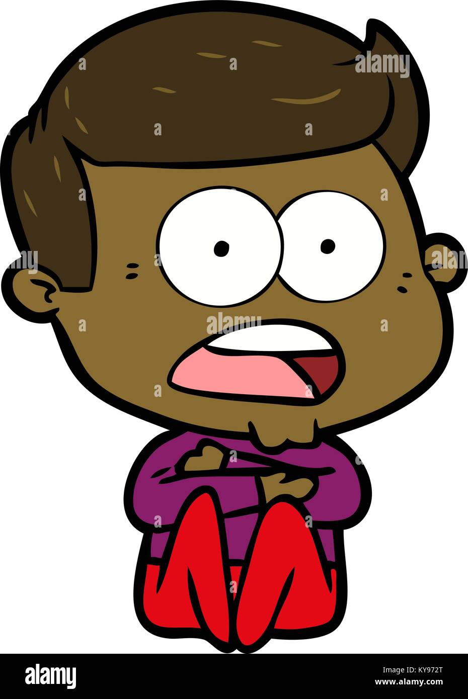 cartoon shocked man Stock Vector Image & Art - Alamy