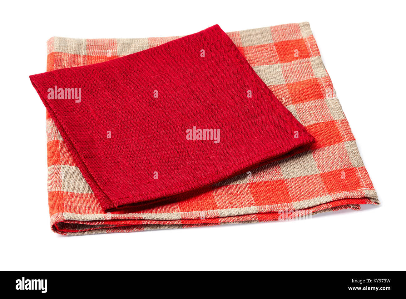 Stack folded colorful fabric Cut Out Stock Images & Pictures - Alamy