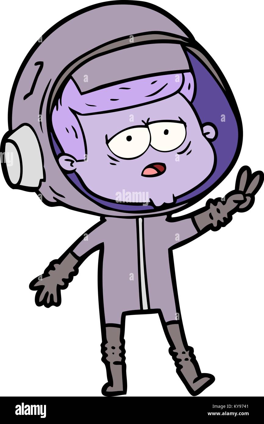 cartoon tired astronaut Stock Vector Image & Art - Alamy