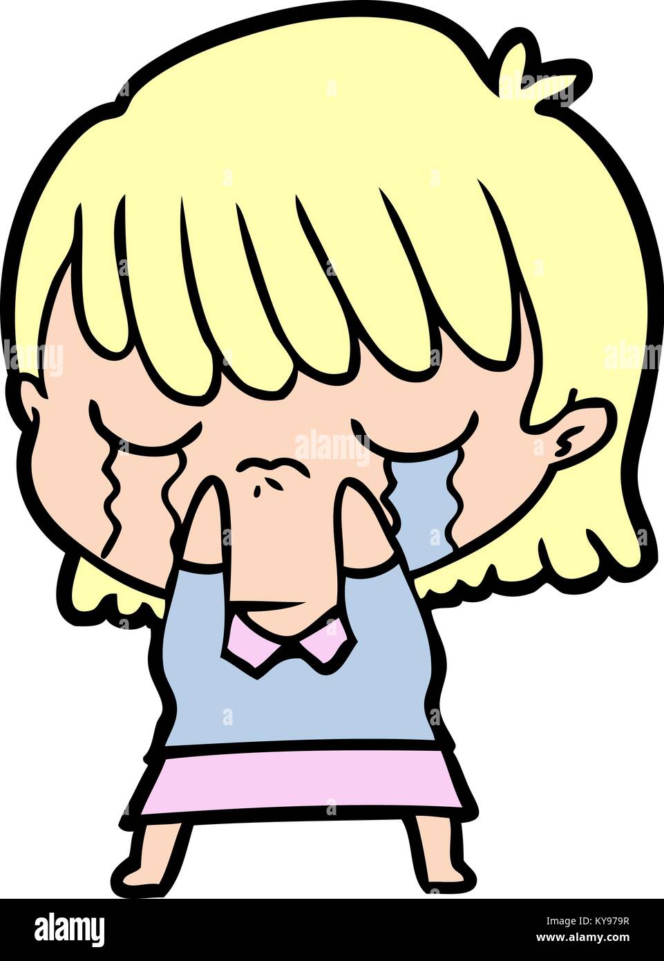 cartoon woman crying Stock Vector Image & Art - Alamy