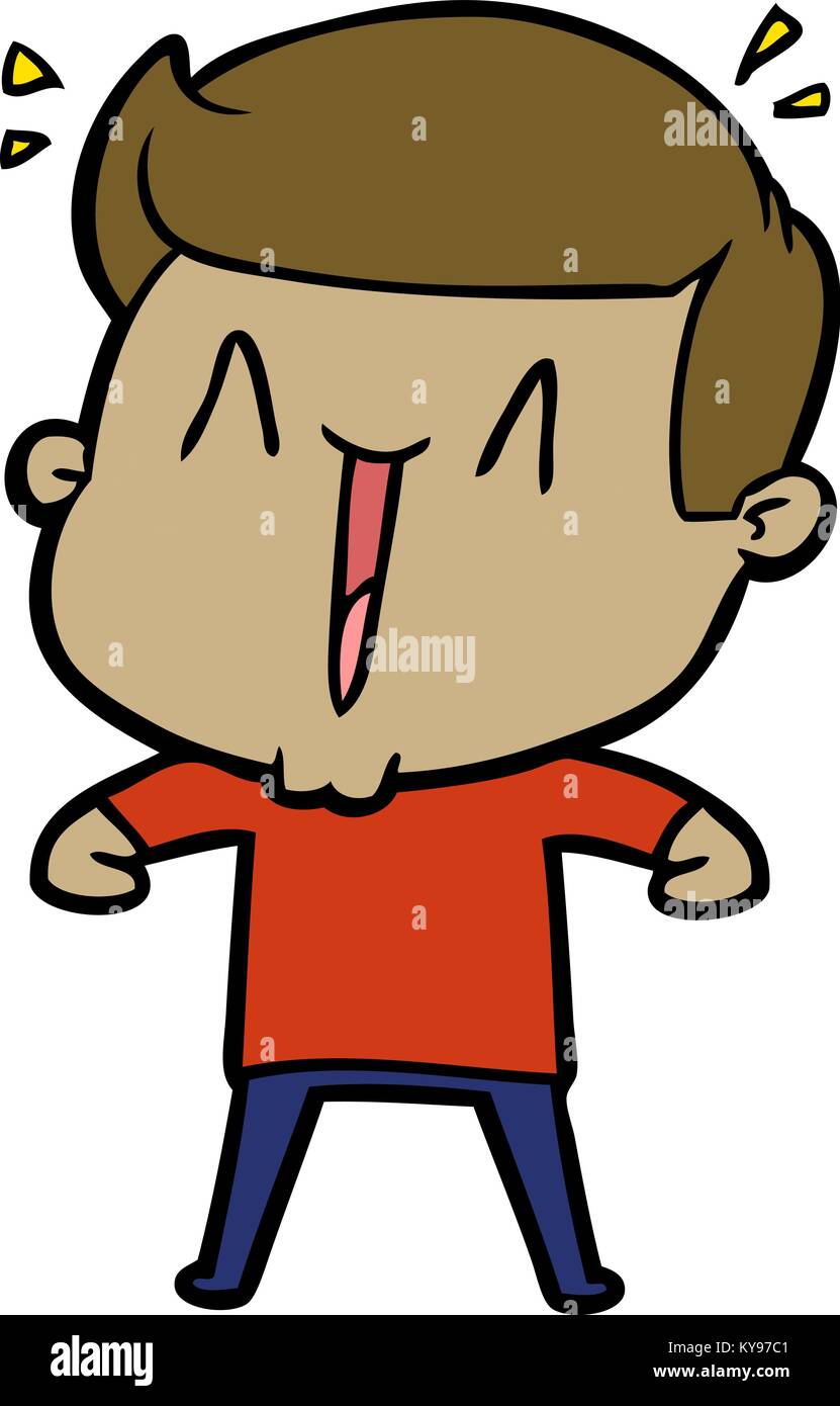 cartoon excited man Stock Vector Image & Art - Alamy