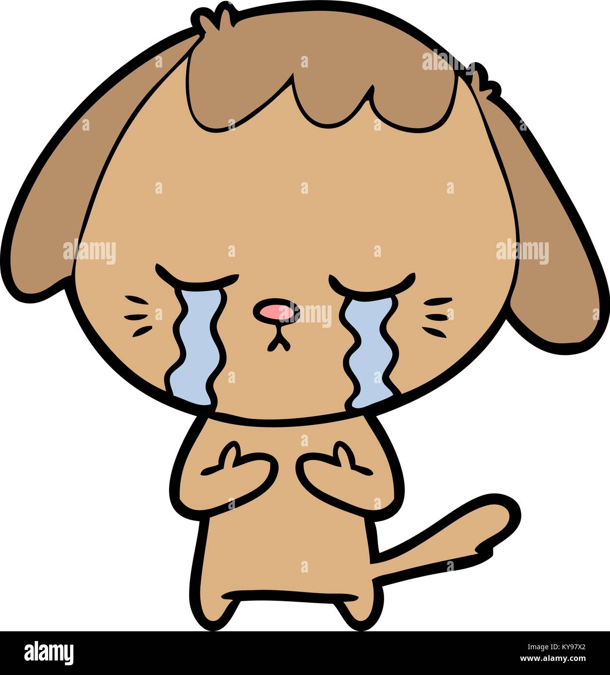 cartoon crying dog Stock Vector Image & Art - Alamy