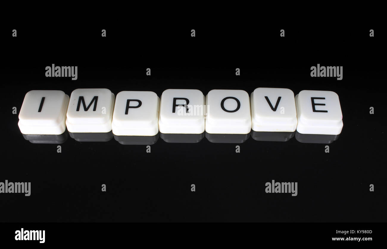 Improve text word title caption label cover backdrop background ...