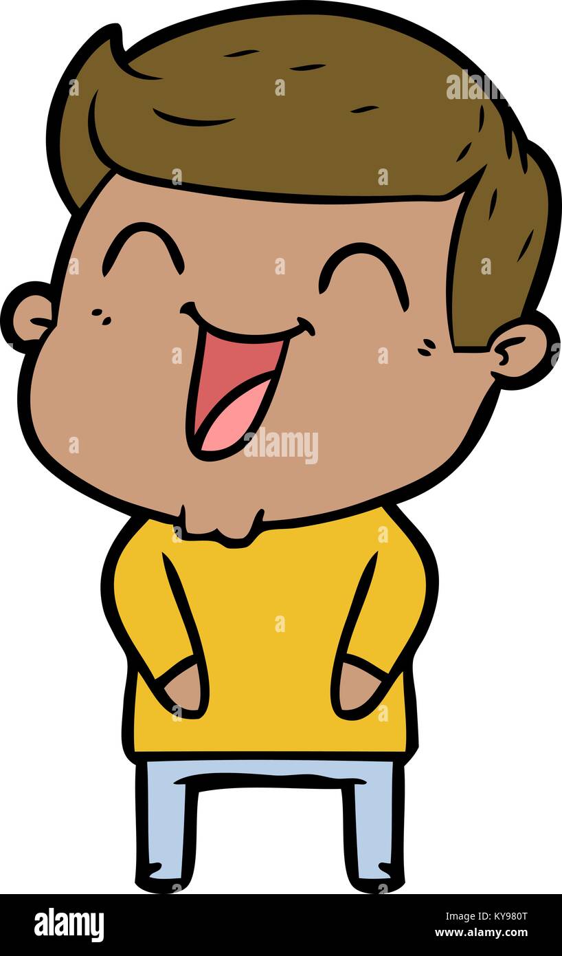 cartoon man laughing Stock Vector Image & Art - Alamy