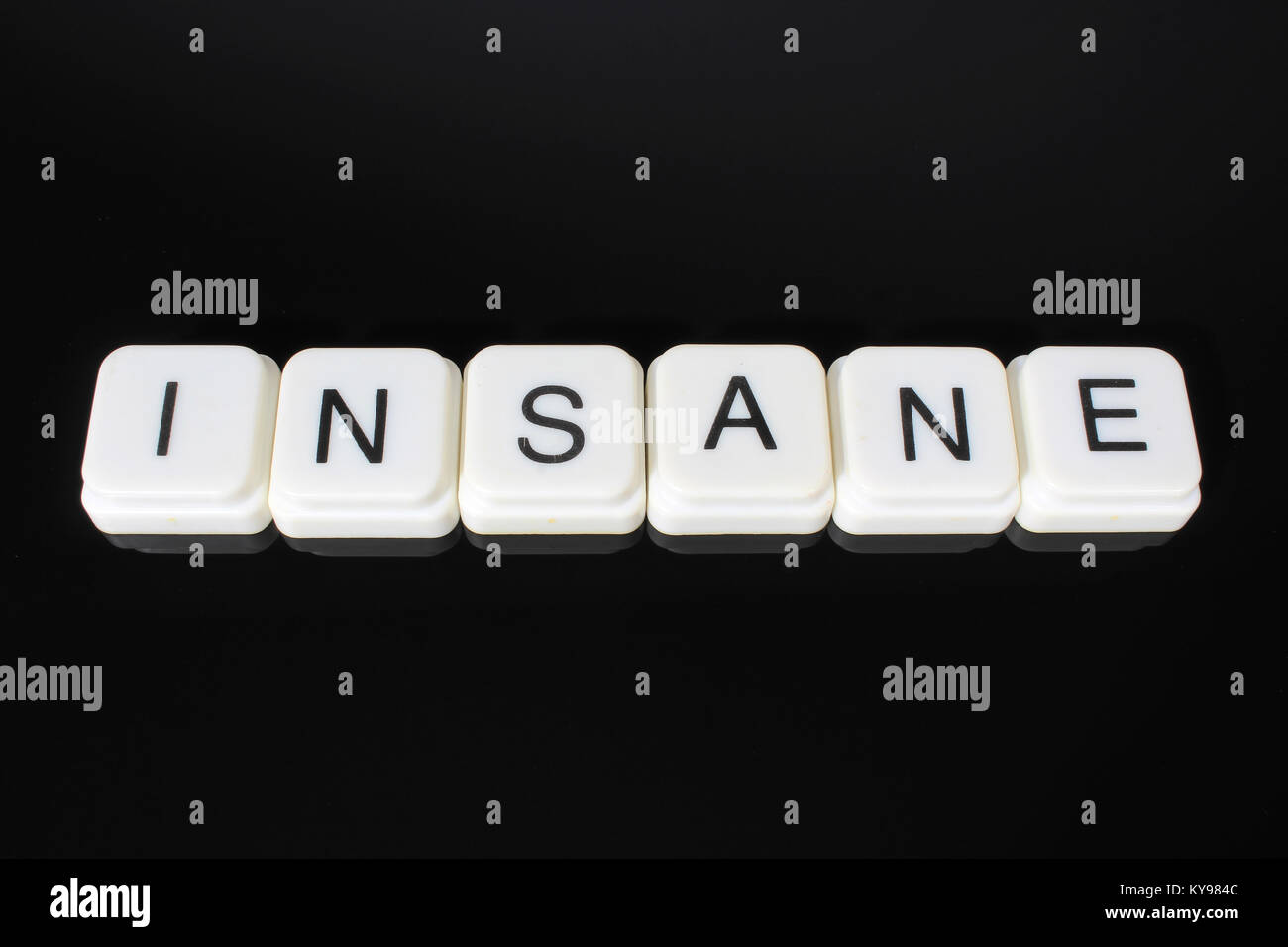 Insane text word title caption label cover backdrop background ...