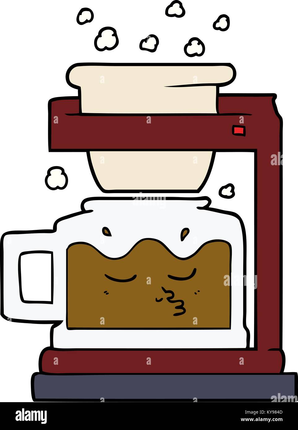 cartoon filter coffee machine Stock Vector Image & Art - Alamy
