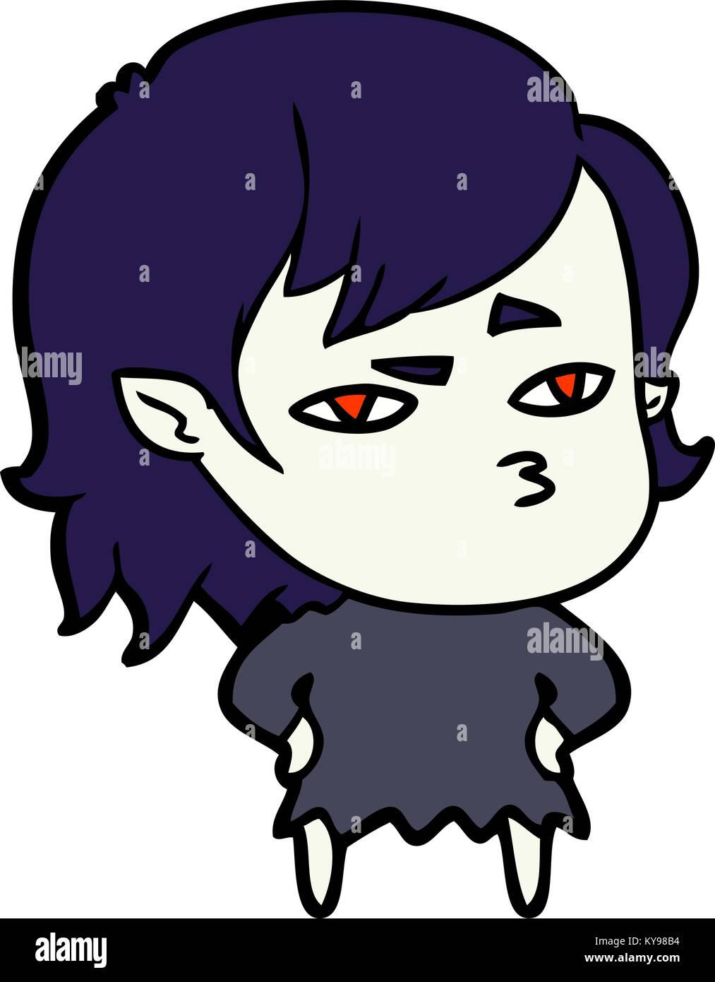 cartoon vampire girl Stock Vector Image & Art - Alamy