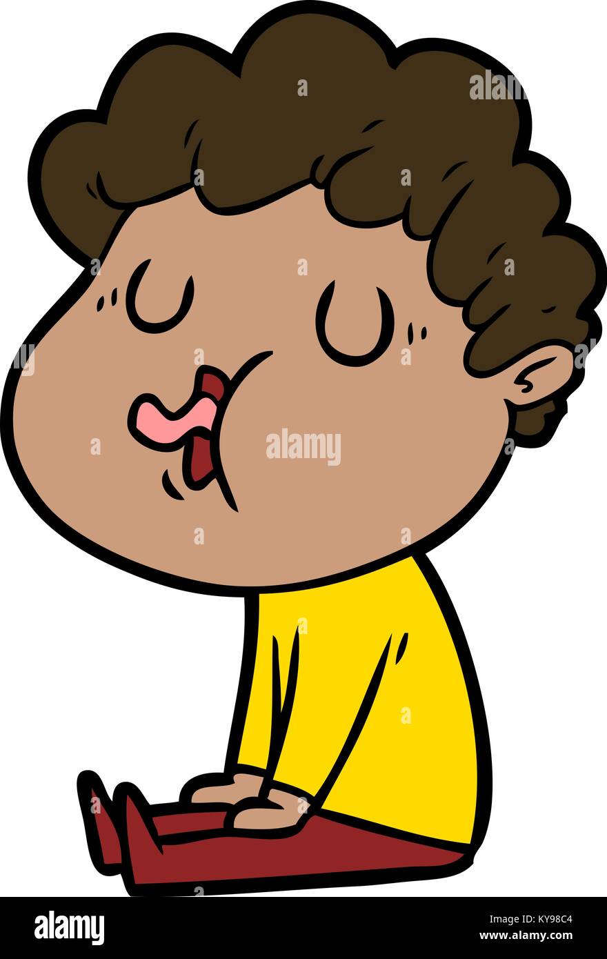 cartoon man singing Stock Vector Image & Art - Alamy