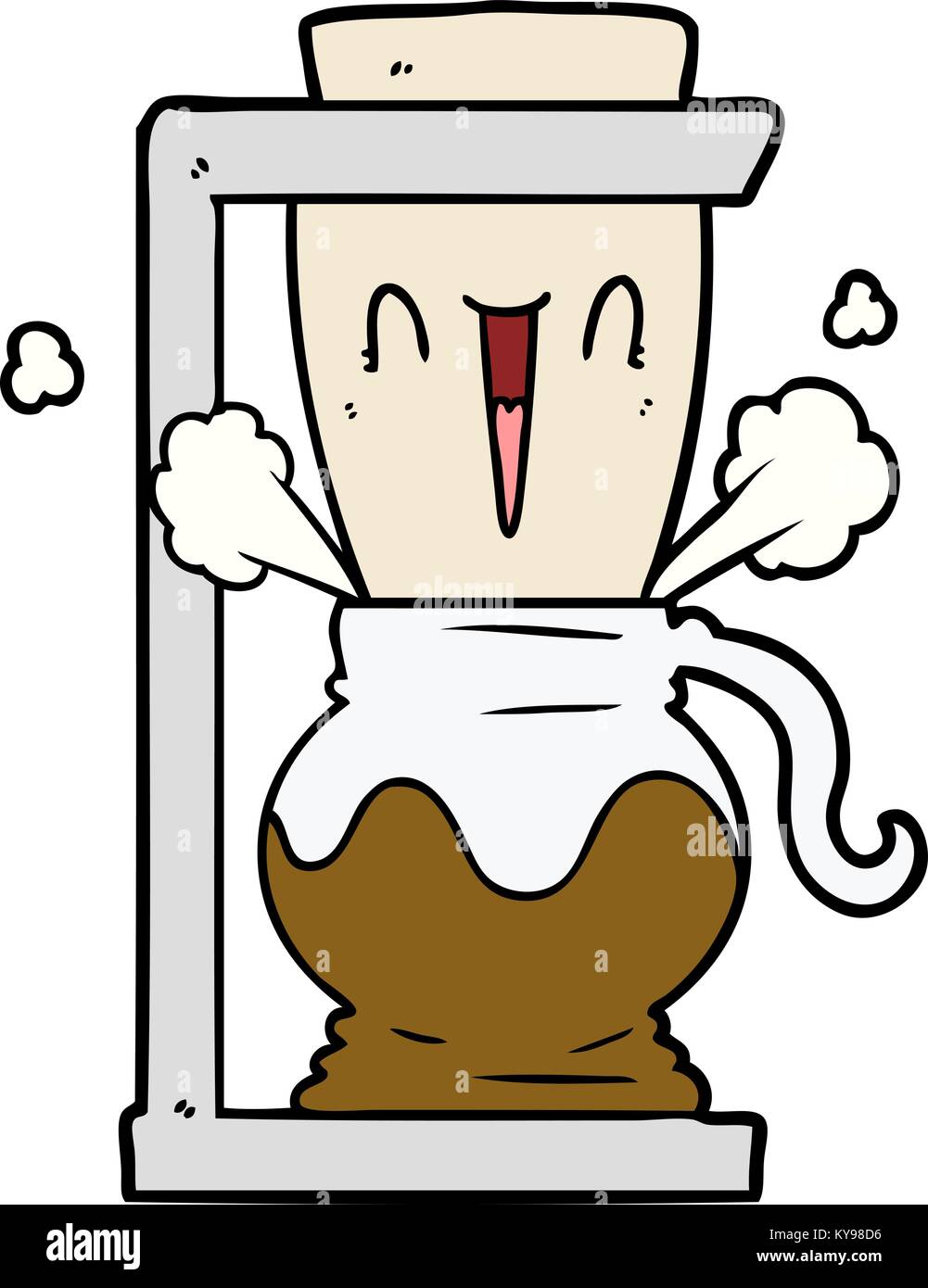 cartoon filter coffee machine Stock Vector Image & Art - Alamy