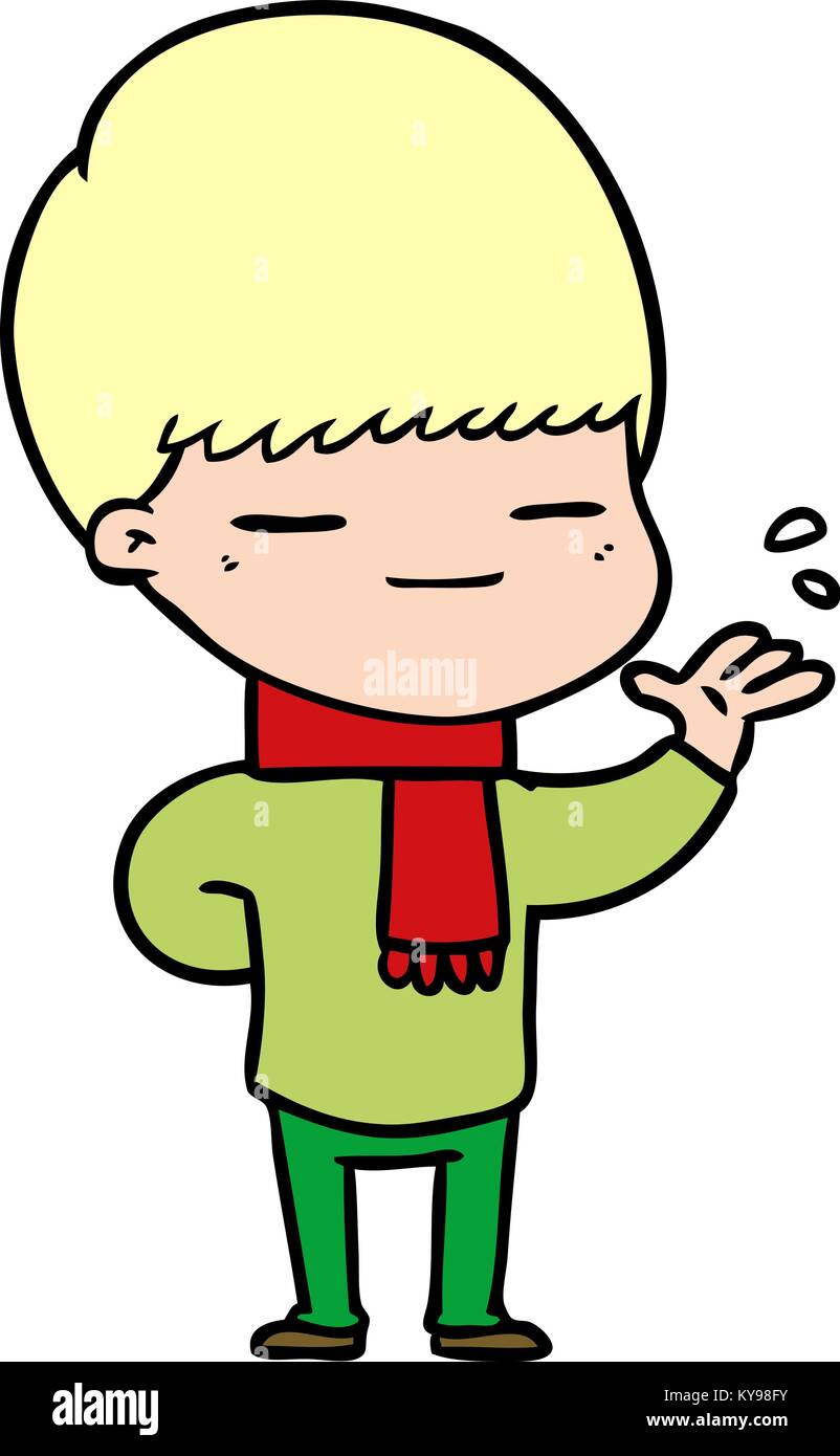 cartoon smug boy Stock Vector Image & Art - Alamy