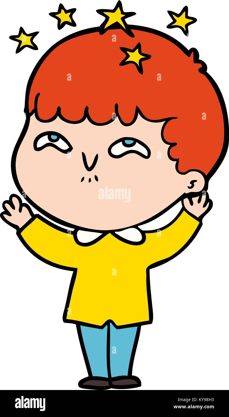 cartoon amazed boy Stock Vector Image & Art - Alamy