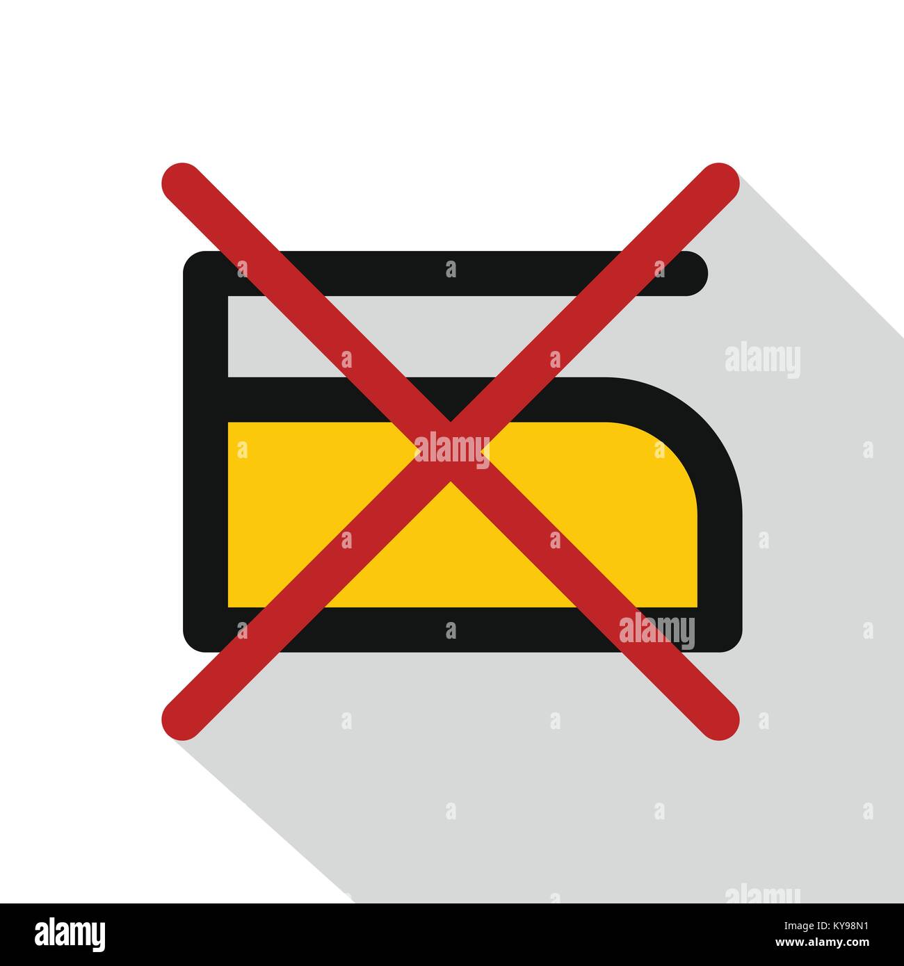 Do not iron icon. Flat illustration of do not iron vector icon for web ...