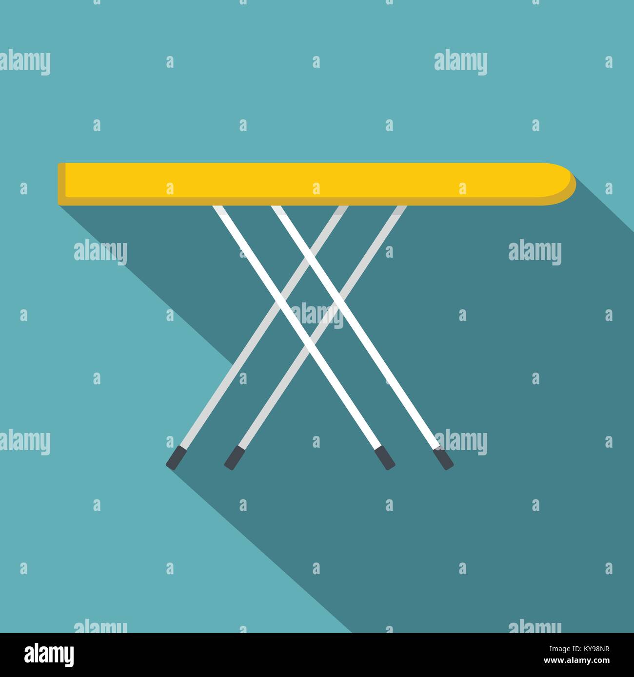 Ironing board icon. Flat illustration of ironing board vector icon for web Stock Vector Image ...