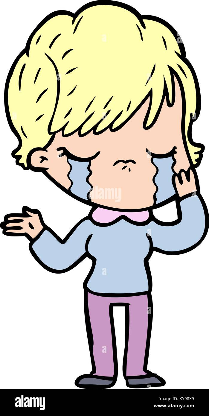 cartoon woman crying Stock Vector Image & Art - Alamy