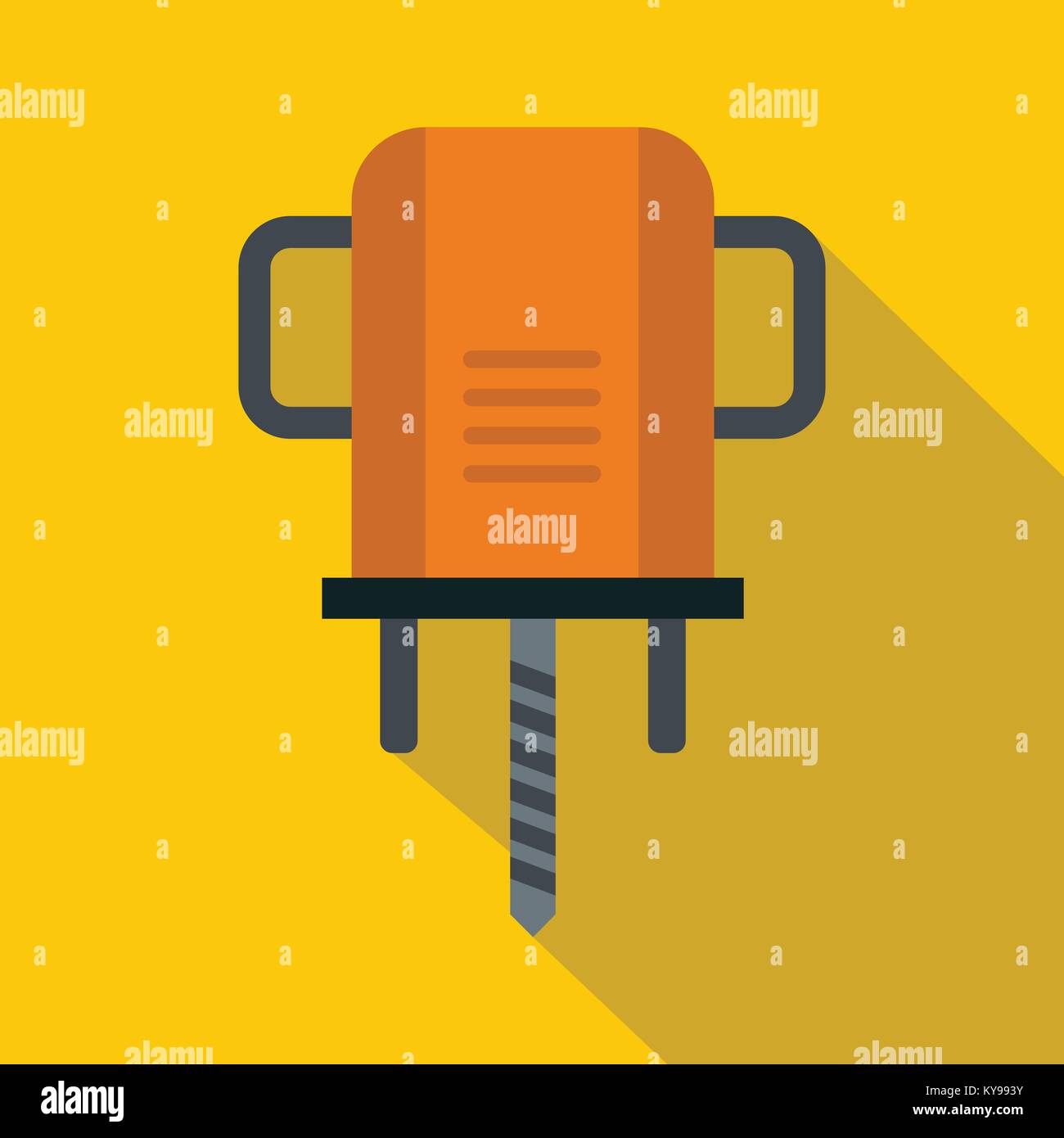 Pile boring machine Stock Vector Images - Alamy