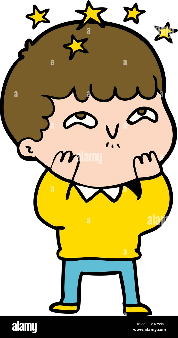 cartoon amazed boy Stock Vector Image & Art - Alamy