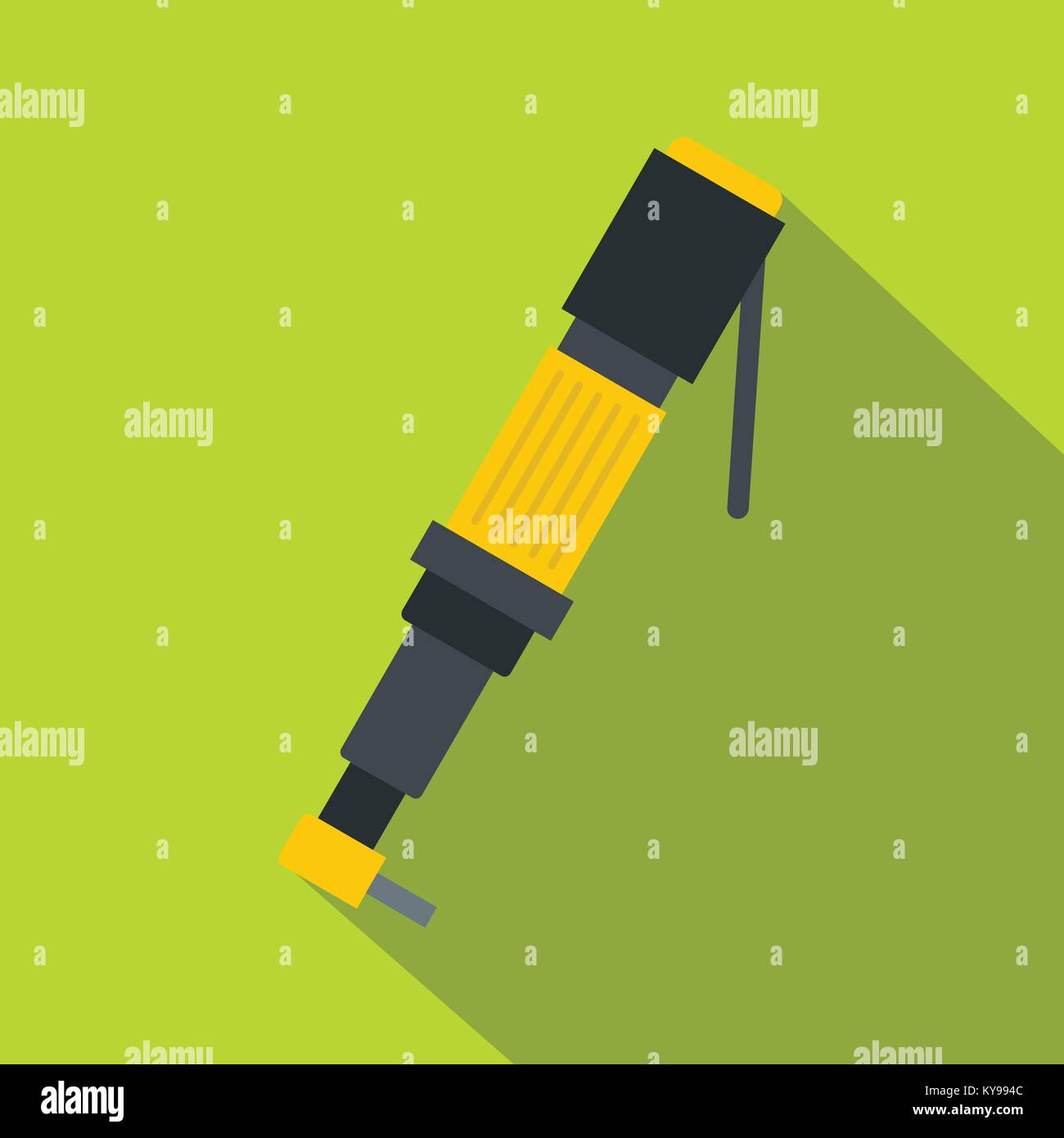 Pneumatic screwdriver icon. Flat illustration pneumatic screwdriver of ...