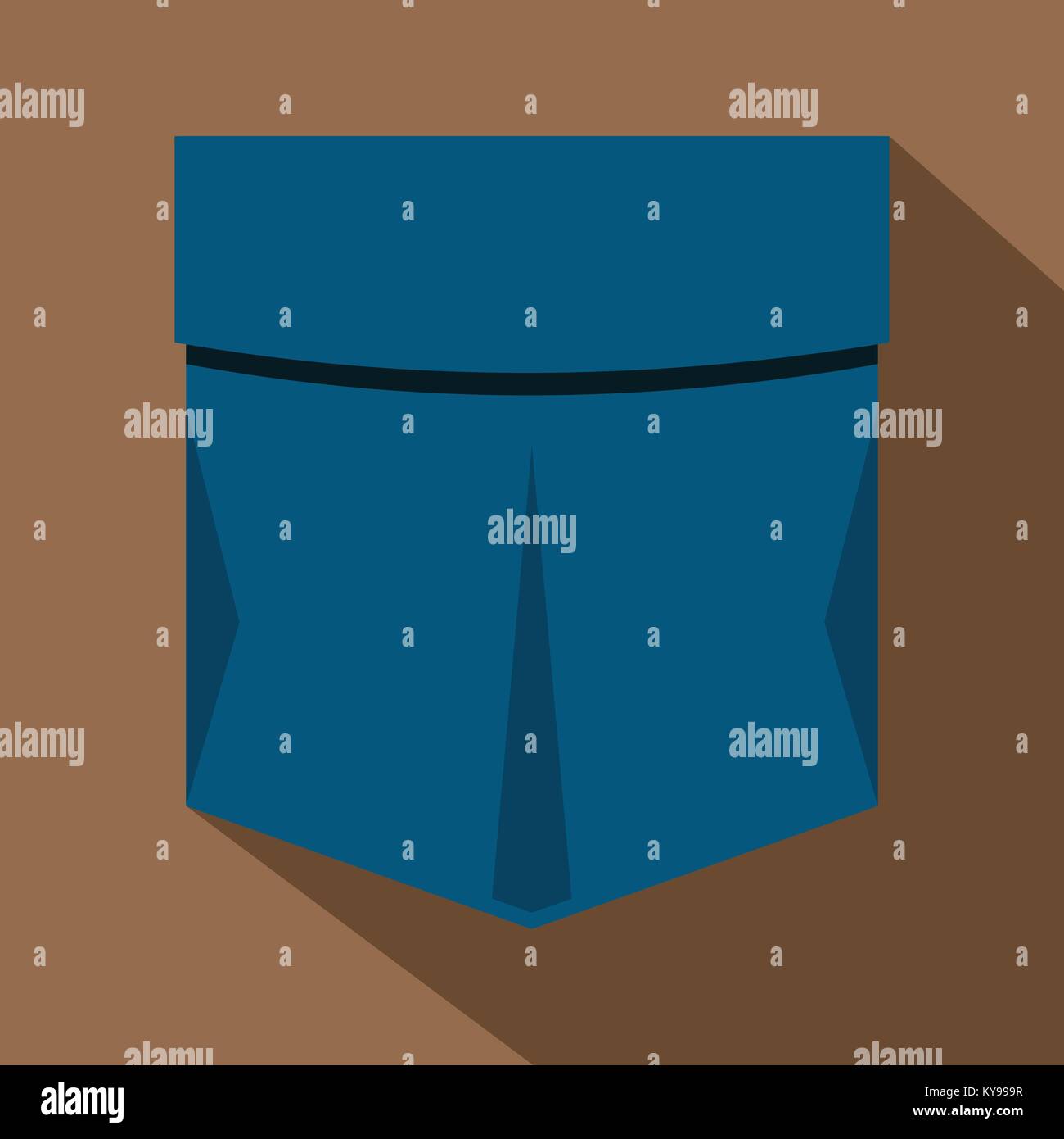 Pocket symbol icon. Flat illustration of pocket symbol vector icon for ...