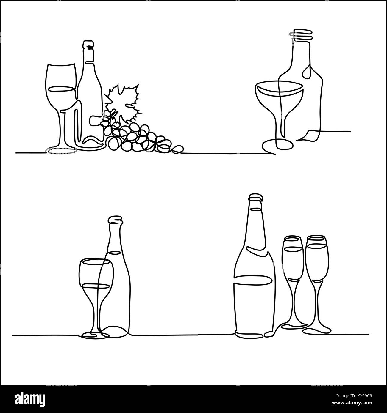 Isolated glass design Black and White Stock Photos & Images - Alamy