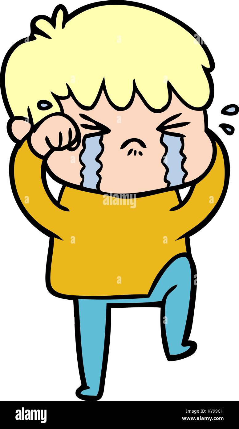 cartoon boy crying Stock Vector Image & Art - Alamy