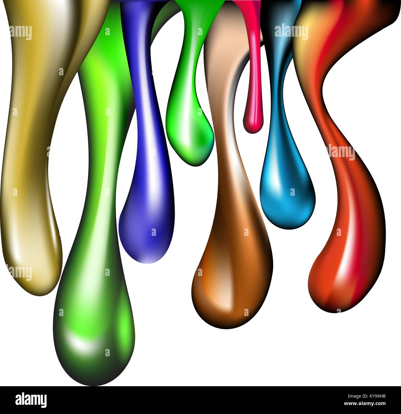 Drips of paint Stock Vector Image & Art - Alamy