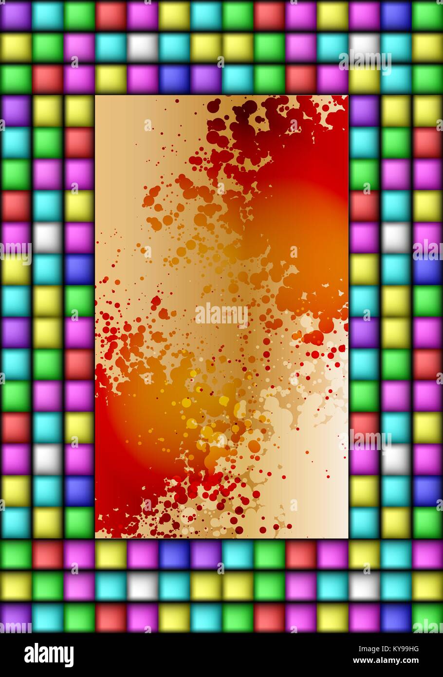 Mosaic Frame. EPS10 Stock Vector Image & Art - Alamy