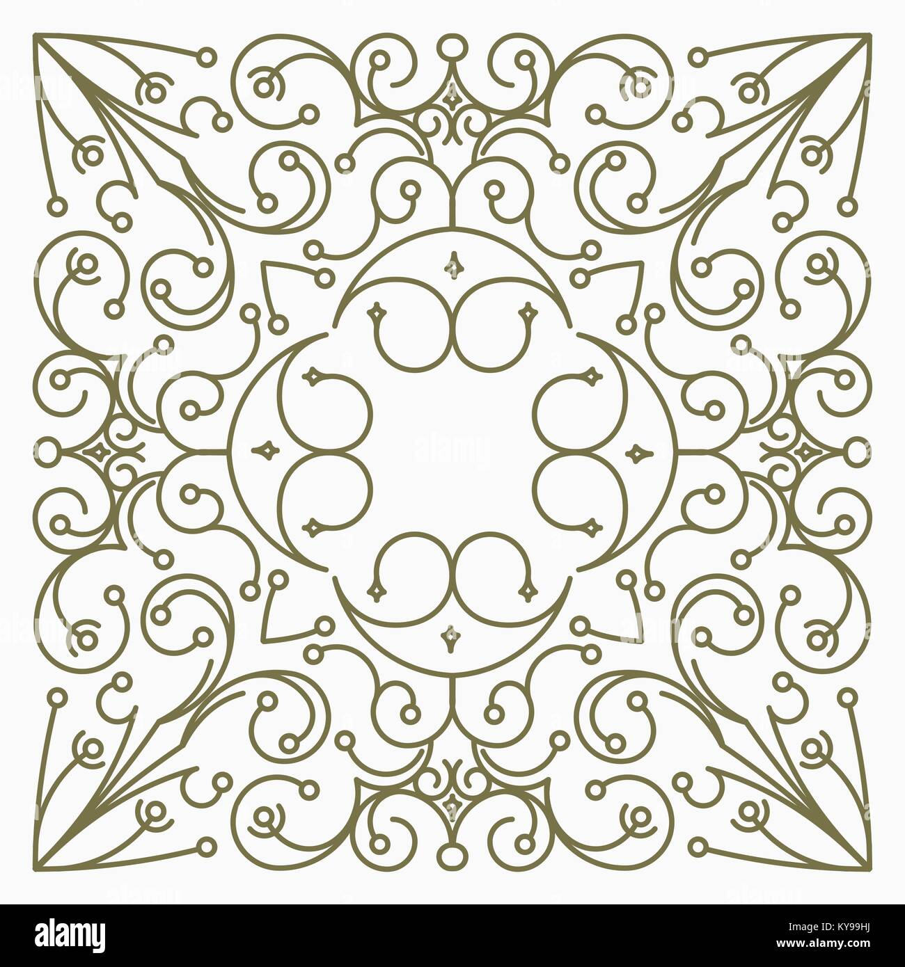 Square decorative element Stock Vector Image & Art - Alamy